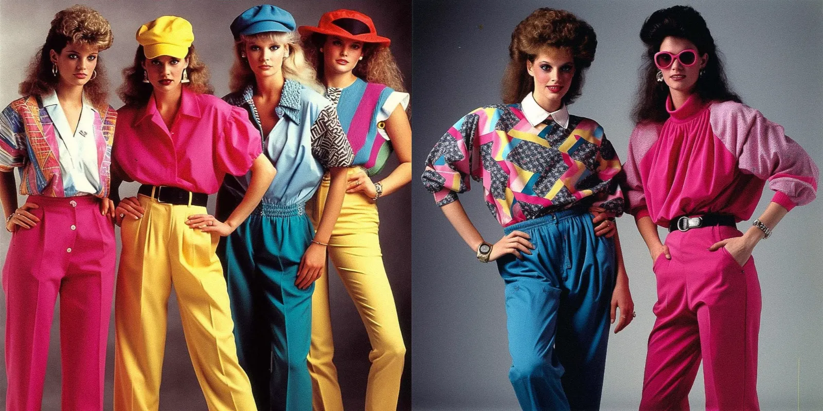 Moda Anos 80 Looks Retrô Masculinos e Femininos - Mosaico